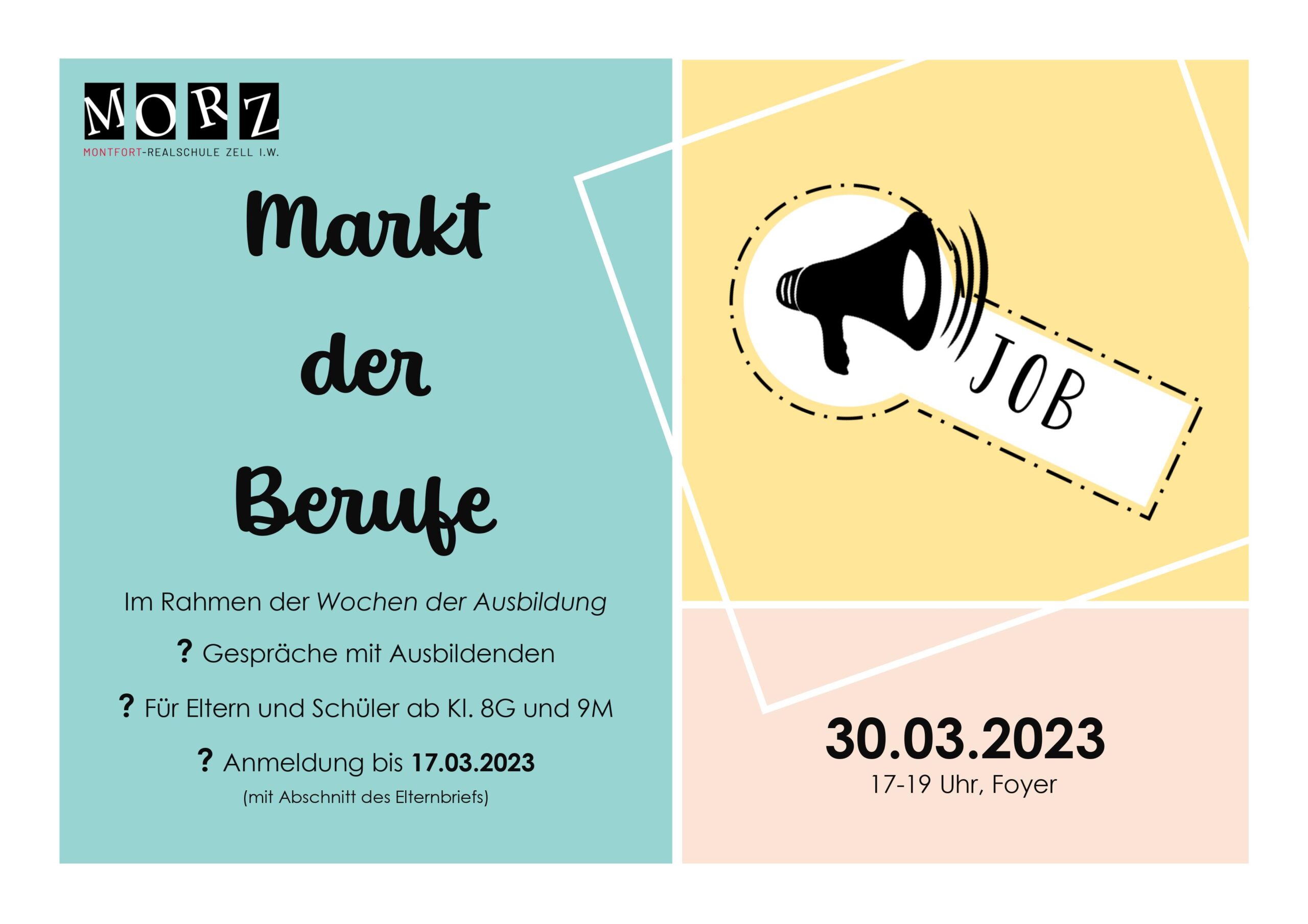 Einladung für alle Eltern der 8G und 9. Klassen – MORZ – Montfort ...